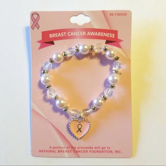 Accessories | Breast Cancer Awareness Heart Bracelet | Poshmark